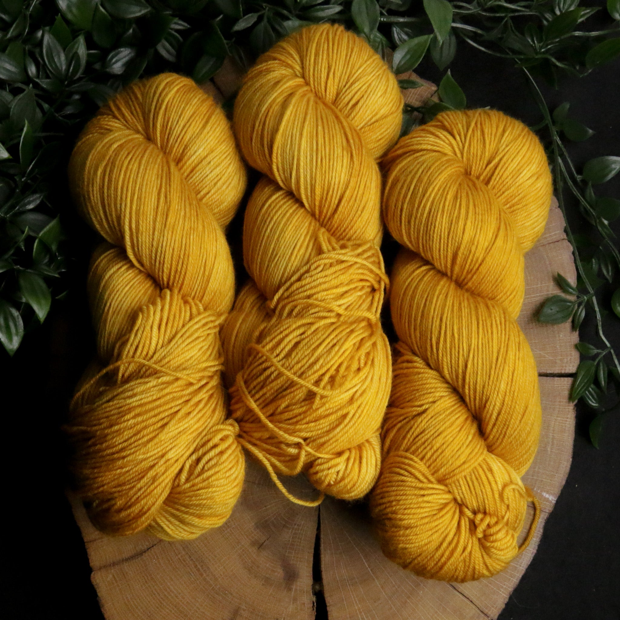 Golden Crisp - Merino Squish - Fingering Weight – Campfiber Yarns