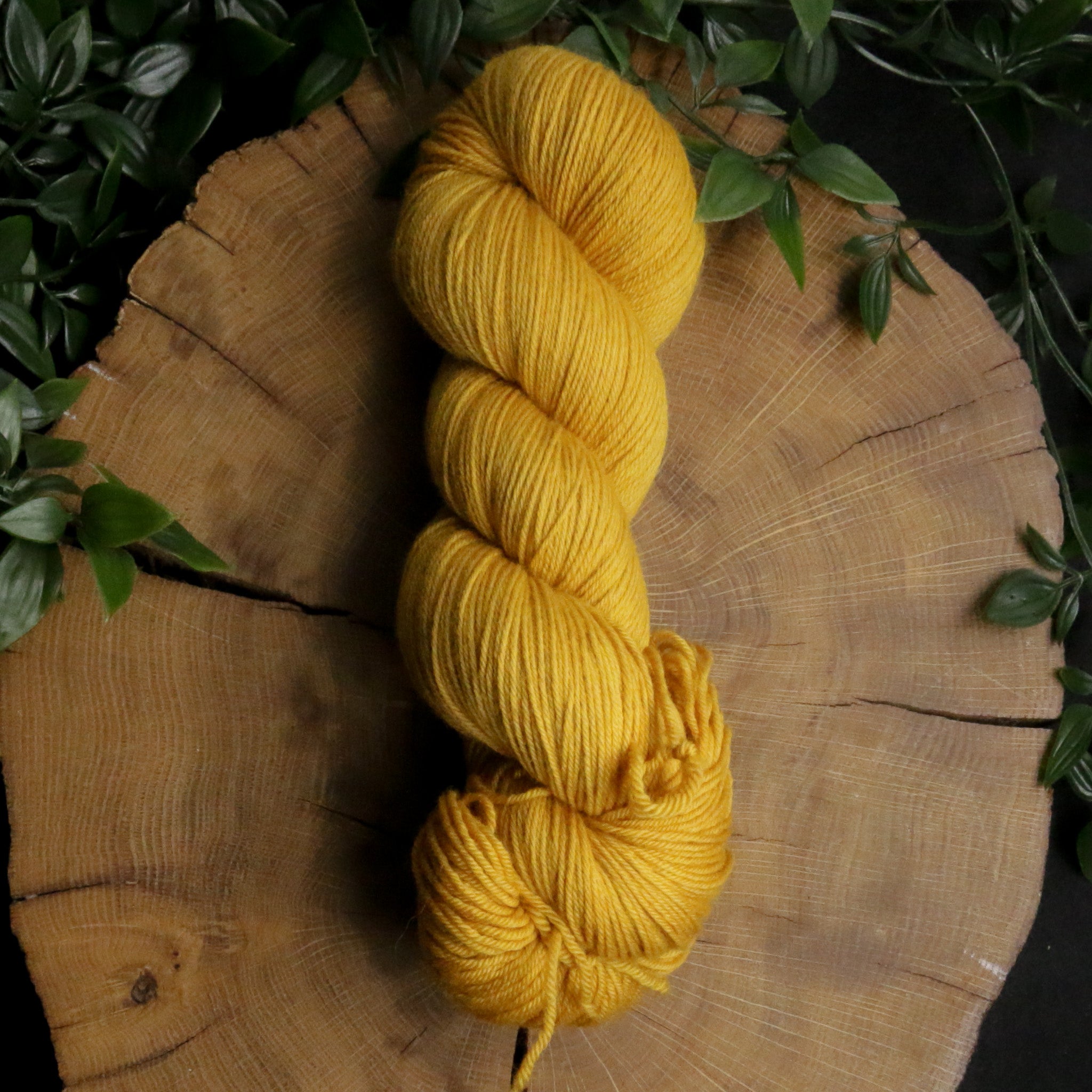 Golden Crisp - Non-Superwash - Fingering Weight – Campfiber Yarns