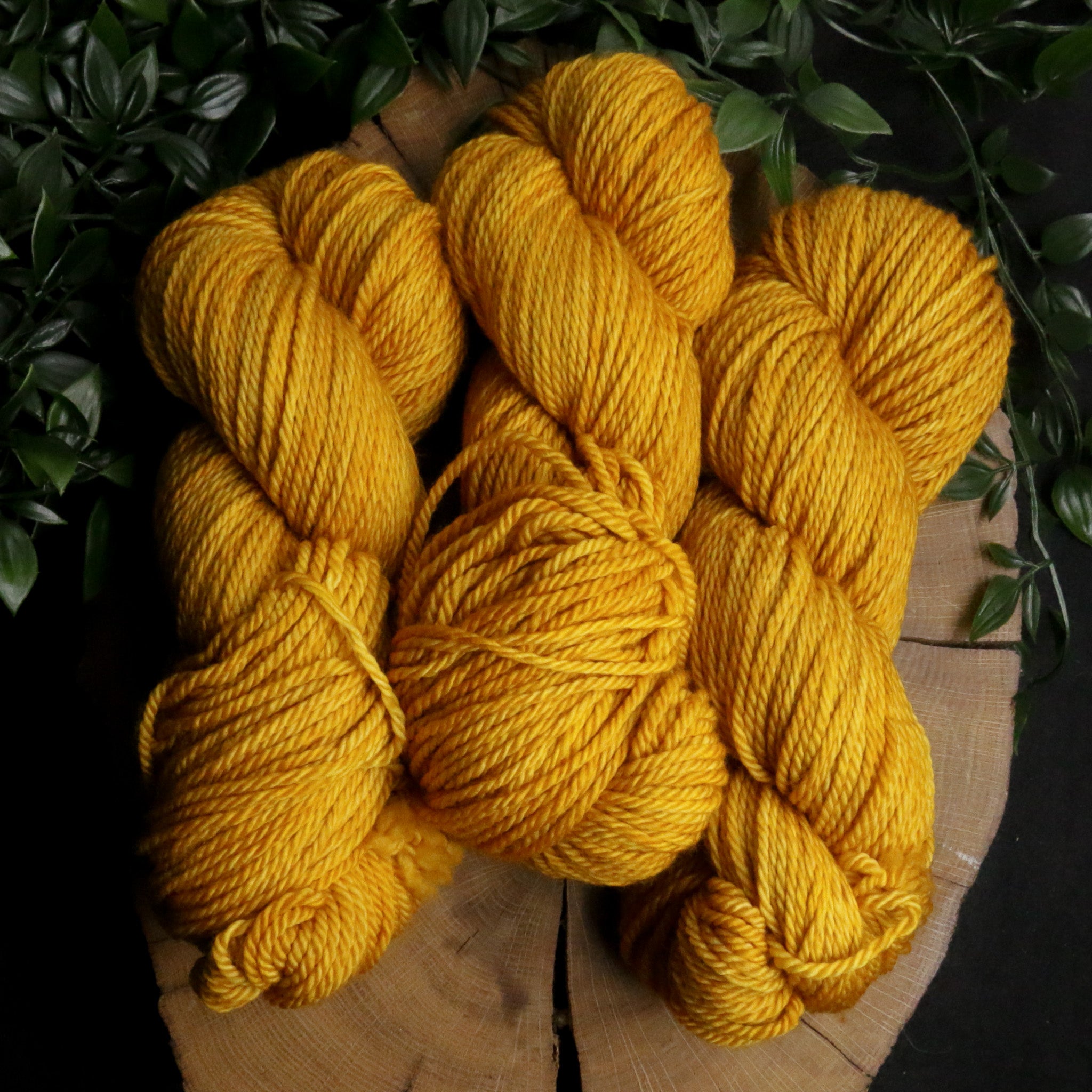 Golden Crisp - Merino Squish - Worsted Weight – Campfiber Yarns