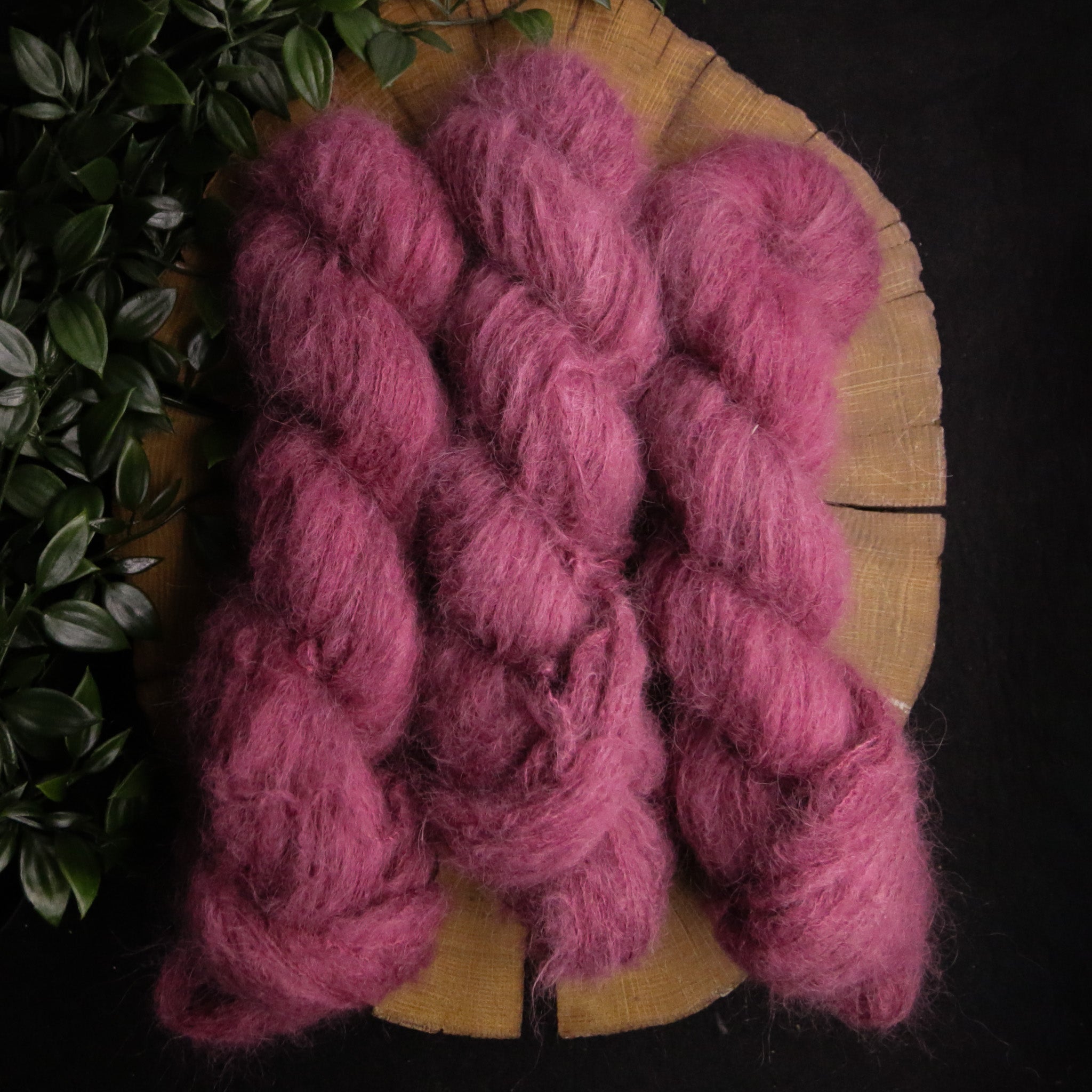 Raspberry Syrup - Suri Alpaca Lace - Lace Weight – Campfiber Yarns